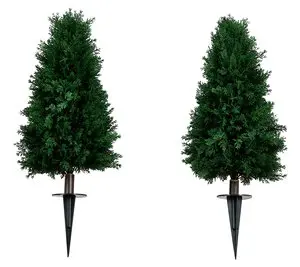 NEARLY NATURAL 30' Faux Cedar Plant Uv - One-color