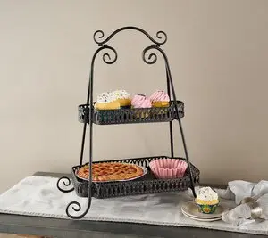 VALERIE PARR HILL Two-tier Metal Display With Handle Valerie - One-color