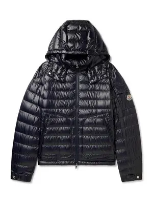 Moncler Logo-appliquéd Quilted Shell Down Hooded Jacket