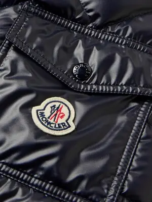 Moncler Logo-appliquéd Quilted Shell Down Hooded Jacket