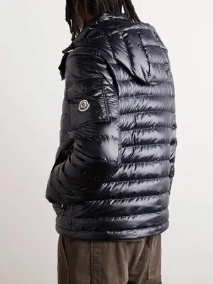 Moncler Logo-appliquéd Quilted Shell Down Hooded Jacket