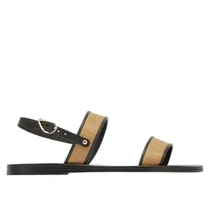 ANCIENT GREEK SANDALS Clio Sandals Cognac/black