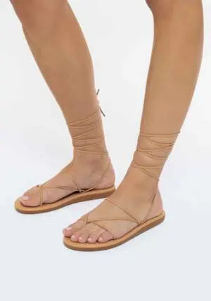ANCIENT GREEK SANDALS String Flip Flop - Natural