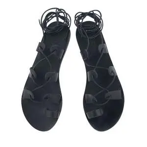 ANCIENT GREEK SANDALS Alcyone Sandals - Black