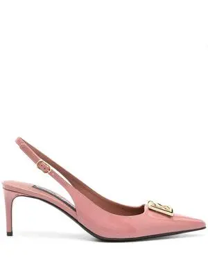 Dolce & Gabbana Pumps With 65mm Logo Plaque Multicolor