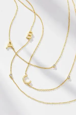 UNCOMMON JAMES Personalized Initial Necklace With Cubic Zirconia - D