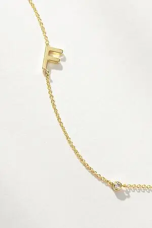 UNCOMMON JAMES Monogram Pendant Necklace - F