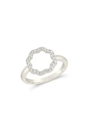 Sterling Forever Marisole Cubic Zirconia Ring