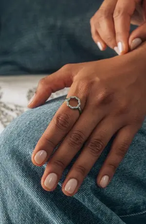 Sterling Forever Marisole Cubic Zirconia Ring