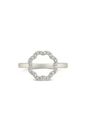 Sterling Forever Marisole Cubic Zirconia Ring