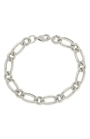 Sterling Forever Amoura Open Link Bracelet - Silver
