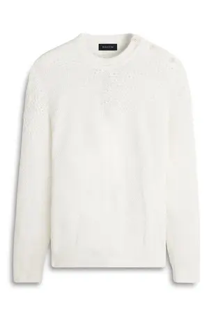 Bugatchi Texture Stitch Crewneck Sweater