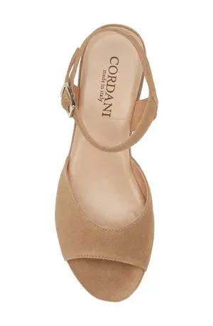 Cordani Ryder Ankle Strap Platform Wedge Sandal