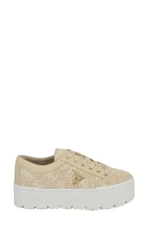 Guess Tesie Platform Sneakers - Light Natural