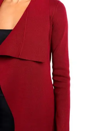 PETAL & PUP Audrina Longline Cardigan - Berry