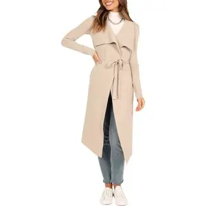 PETAL & PUP Audrina Longline Cardigan - Stone
