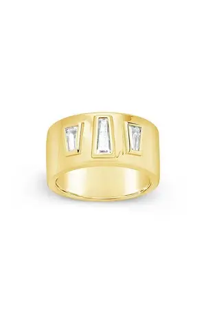 Sterling Forever Colsie Cigar Band Ring - Gold