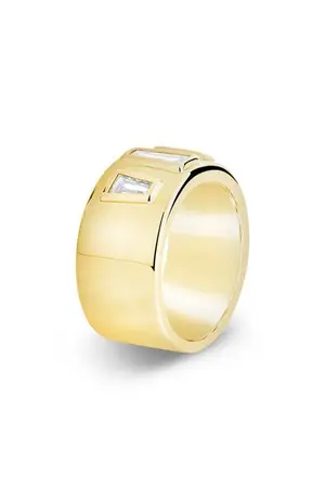 Sterling Forever Colsie Cigar Band Ring - Gold