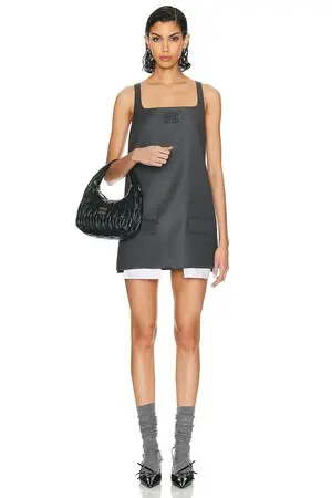 Miu Miu Logo Mini Dress
