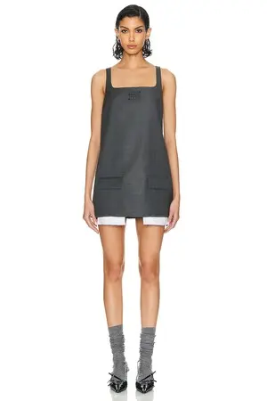 Miu Miu Logo Mini Dress