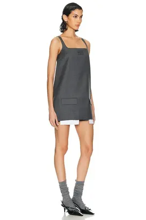 Miu Miu Logo Mini Dress