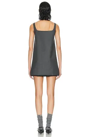 Miu Miu Logo Mini Dress