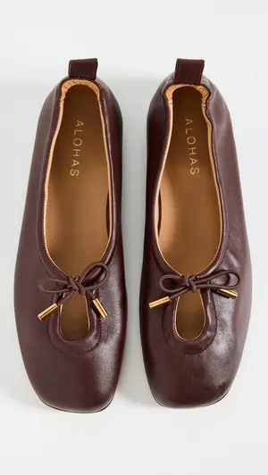 ALOHAS Rosalind Ballerinas - Brown