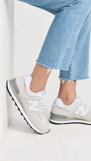 NEW BALANCE 574 Lifestyle Sneakers - Grey/white