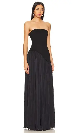 LOVERS AND FRIENDS Alice Strapless Gown - Black