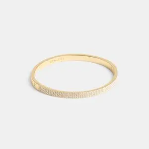 COACH Pavé Hinged Bangle Gold