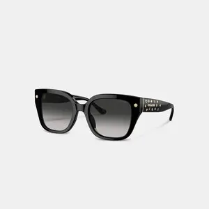 COACH Charms Oversized Square Sunglasses - Black