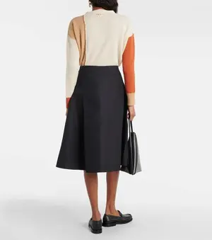 Marni Cotton Cady Midi Skirt