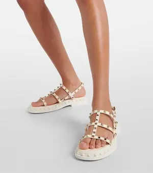 Valentino Garavani Rockstud Leather Sandals