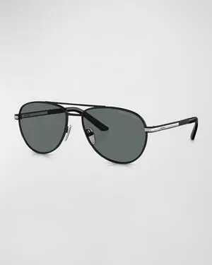 Prada Prada Metal Aviator Sunglasses - Matte Black