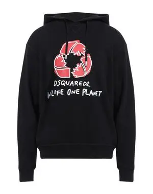 Dsquared2 Cotton Blend Sweatshirt - Black