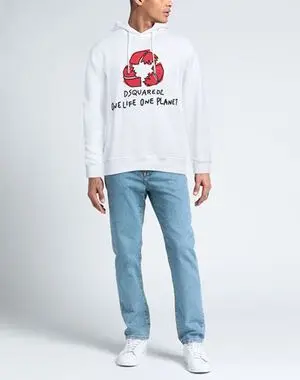 Dsquared2 Cotton Blend Sweatshirt - White