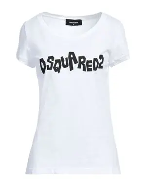 Dsquared2 Cotton T-shirt With Logo Print - White
