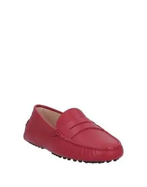 TOD'S Leather Loafers - Red
