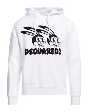 Dsquared2 Cotton Fleece Sweatshirt - White