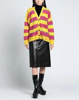 Dsquared2 Striped Knit Cardigan - Yellow