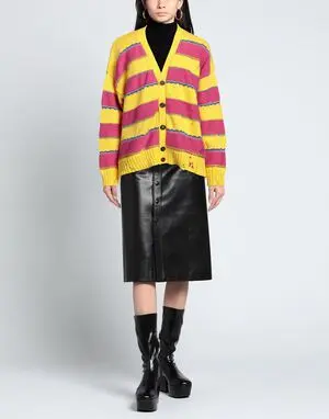 Dsquared2 Striped Knit Cardigan - Yellow