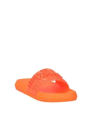 Versace Rubber Pool Slides - Orange