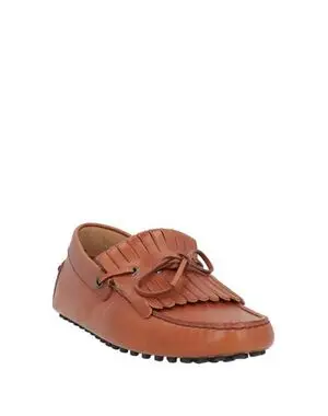 TOD'S Loafers In Leather With Fringe - Brown