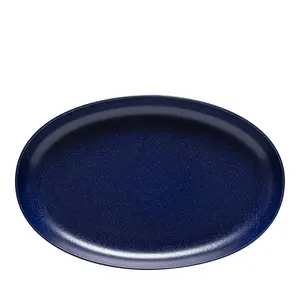 COSTA NOVA Pacifica 16 Oval Stoneware Platter Blueberry