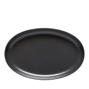 COSTA NOVA Pacifica 16 Oval Stoneware Platter - Seed Gray