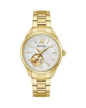 Bulova Classic Sutton Watch - White/gold