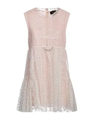 Dsquared2 Polyamide Mini Dress With Polka Dots And Embellishments
