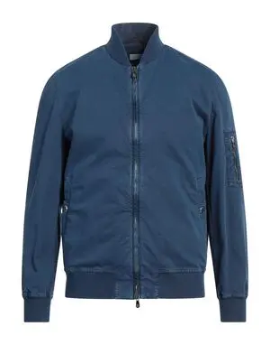 Brunello Cucinelli Denim Bomber Jacket - Blue