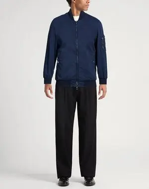 Brunello Cucinelli Denim Bomber Jacket - Navy