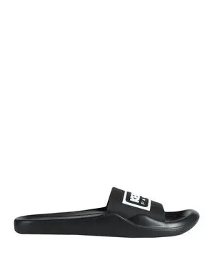 Kenzo Rubber Pool Slides With Logo - Black